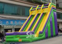 China Commercial 0.55mm PVC Tarpaulin Inflatable Water Slide 9m x 5m for Adults for sale