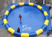 China Commercial Inflatable Swimming Pool 10m Diameter 1150g PVC Tarpaulin for sale