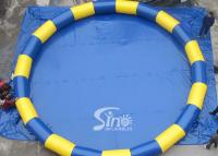 China Commercial Inflatable Swimming Pool 10m Diameter 1150g PVC Tarpaulin for sale