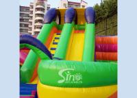 China 6x6m Commercial Kids Inflatable Slide with Obstacles and Tunnel for Outdoor Parties for sale