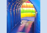 China 6x6m Commercial Kids Inflatable Slide with Obstacles and Tunnel for Outdoor Parties for sale