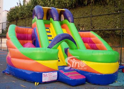 China 6x6m Commercial Kids Inflatable Slide with Obstacles and Tunnel for Outdoor Parties for sale