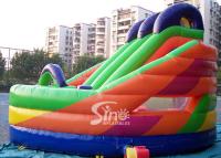 China 6x6m Commercial Kids Inflatable Slide with Obstacles and Tunnel for Outdoor Parties for sale