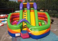 China 6x6m Commercial Kids Inflatable Slide with Obstacles and Tunnel for Outdoor Parties for sale