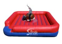 China Commercial Inflatable Mechanical Bull Ride Arena 5m x 5m with Digital Printing for sale