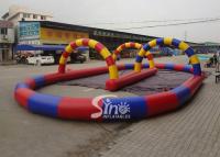 China Inflatable Race Track for Karts and Zorb Balls 12.8m x 6.7m Outdoor Sporting Event for sale