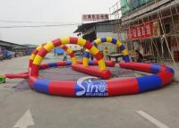 China Inflatable Race Track for Karts and Zorb Balls 12.8m x 6.7m Outdoor Sporting Event for sale