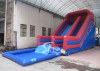 China Commercial Inflatable Pool Slide 8m x 4m with 0.55mm PVC Tarpaulin for Kids Parties for sale