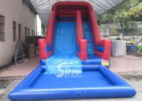 China Commercial Inflatable Pool Slide 8m x 4m with 0.55mm PVC Tarpaulin for Kids Parties for sale