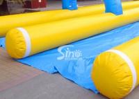 China Custom Inflatable Water Slip N Slide 300m Long for Kids and Adults Outdoor Fun for sale