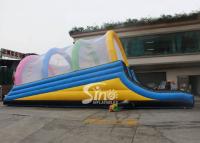 China Commercial Grade Inflatable Obstacle Slide 15m x 7.6m for Adults Outdoor Ramp Shape for sale