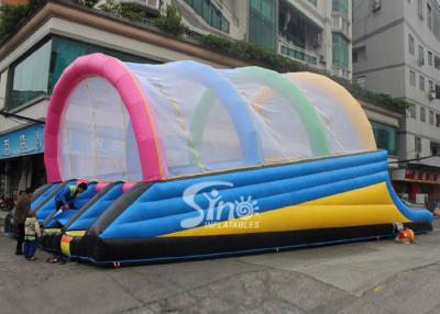 China Commercial Grade Inflatable Obstacle Slide 15m x 7.6m for Adults Outdoor Ramp Shape for sale