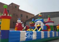 China Tom and Jerry Outdoor Kids Inflatable Playground 0.55mm PVC Tarpaulin Commercial Fun City for sale