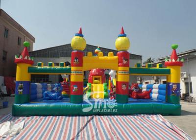 China Tom and Jerry Outdoor Kids Inflatable Playground 0.55mm PVC Tarpaulin Commercial Fun City for sale