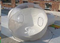 China Transparent Inflatable Camping Bubble Tent 2 Capsule Tunnels PVC 1.0mm for sale