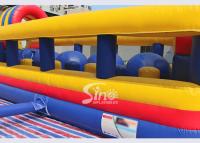 China 10x3m Giant Wipeout Inflatable Big Baller Obstacle Course for Adults Children Commercial Grade for sale
