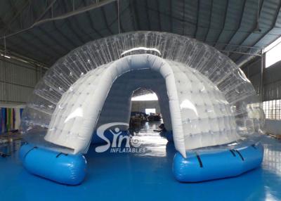 China 7.3 meters Dia. hemisphere advertising LED inflatable bubble tent for exhibition for sale