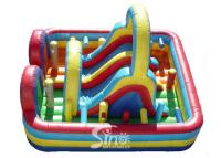 China Commercial Inflatable Obstacle Course 7m x 6m x 4.5m for Kids Outdoor Play for sale