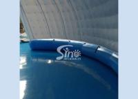 China 7.3 meters Dia. hemisphere advertising LED inflatable bubble tent for exhibition for sale