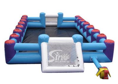 China Commercial Human Inflatable Football Pitch 13x7.5x2.7m Outdoor Sports Game for sale