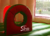 China Red Dome AFL Australian Football Kids Jumping Castle 5m x 4.5m Outdoor Party Bouncy Castle for sale