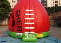 China Red Dome AFL Australian Football Kids Jumping Castle 5m x 4.5m Outdoor Party Bouncy Castle for sale