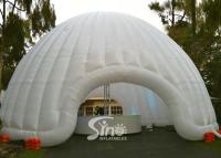 China 8m Diameter Inflatable Dome Tent with LED Lights for Trade Show PVC Coated Nylon for sale