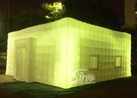 China 8x8m Outdoor Giant LED Inflatable Cube Tent for Parties Events Commercial Use for sale