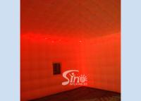 China 8x8m Outdoor Giant LED Inflatable Cube Tent for Parties Events Commercial Use for sale
