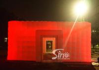 China 8x8m Outdoor Giant LED Inflatable Cube Tent for Parties Events Commercial Use for sale