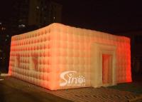 China 8x8m Outdoor Giant LED Inflatable Cube Tent for Parties Events Commercial Use for sale