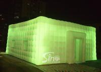 China 8x8m Outdoor Giant LED Inflatable Cube Tent for Parties Events Commercial Use for sale