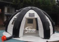China 6m Outdoor Inflatable Dome Tent with Velcro Doors and Clear Windows for Commercial Use for sale