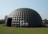 China 50 Person 10m Diameter Black Giant Inflatable Dome Tent PVC Tarpaulin CE EN14960 for sale