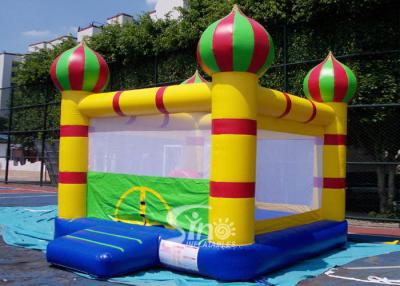 China Commercial Inflatable Bouncy Castle 5x4x3.6m with Pillar and Obstacle for Kids Parties for sale