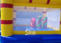 China Commercial Inflatable Bouncy Castle 5x4x3.6m with Pillar and Obstacle for Kids Parties for sale