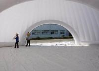 China 200 Person 18m Diameter Round Giant White Inflatable Dome Tent with Removable Doors for sale