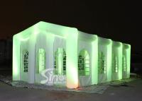 China 12x6m Inflatable Wedding Party Tent with LED Lights Movable Doors Windows for sale