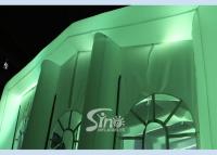 China 12x6m Inflatable Wedding Party Tent with LED Lights Movable Doors Windows for sale
