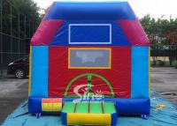China Indoor Kids Small Bouncy Castle 3.7x3.0x3.0m with Pillars and Obstacle Lead Free PVC Tarpaulin for sale