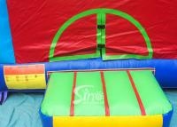 China Indoor Kids Small Bouncy Castle 3.7x3.0x3.0m with Pillars and Obstacle Lead Free PVC Tarpaulin for sale