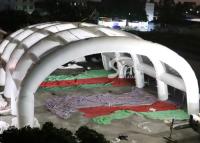 China 20x15m White Giant Inflatable Stage Tent with Removable Top Cover and Windows for sale
