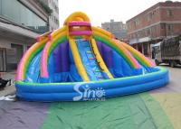 China 21x21 ft Kids Banzai Inflatable Water Pool Slide EN14960 Certified Lead Free PVC Tarpaulin for sale
