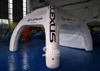 China 4x4m Lexus portable airtight inflatable dome tent digitally printed completely with removable doors for sale