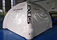China 4x4m Lexus portable airtight inflatable dome tent digitally printed completely with removable doors for sale