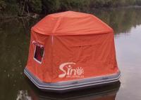 China 8'x8' enclosed airtight inflatable floating tent made of drop stitch material for water camping for sale
