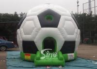 China Commercial Outdoor Football Shape Kids Inflatable Bouncy Castle 5x4.5x5.7m EN14960 for sale