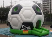 China Commercial Outdoor Football Shape Kids Inflatable Bouncy Castle 5x4.5x5.7m EN14960 for sale