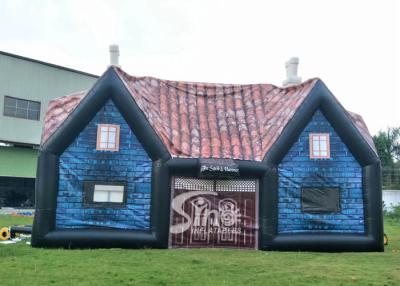 China Custom 11x6m Outdoor Inflatable Irish Pub Tent with Digital Printing for Commercial Use for sale