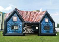 China Custom 11x6m Outdoor Inflatable Irish Pub Tent with Digital Printing for Commercial Use for sale